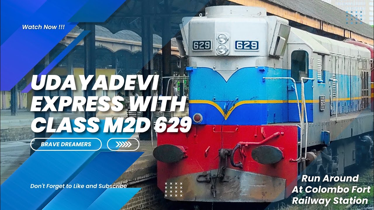 Udayadevi Express Train with Class M2D 629 (ගාල්ල) #viral #rare # ...