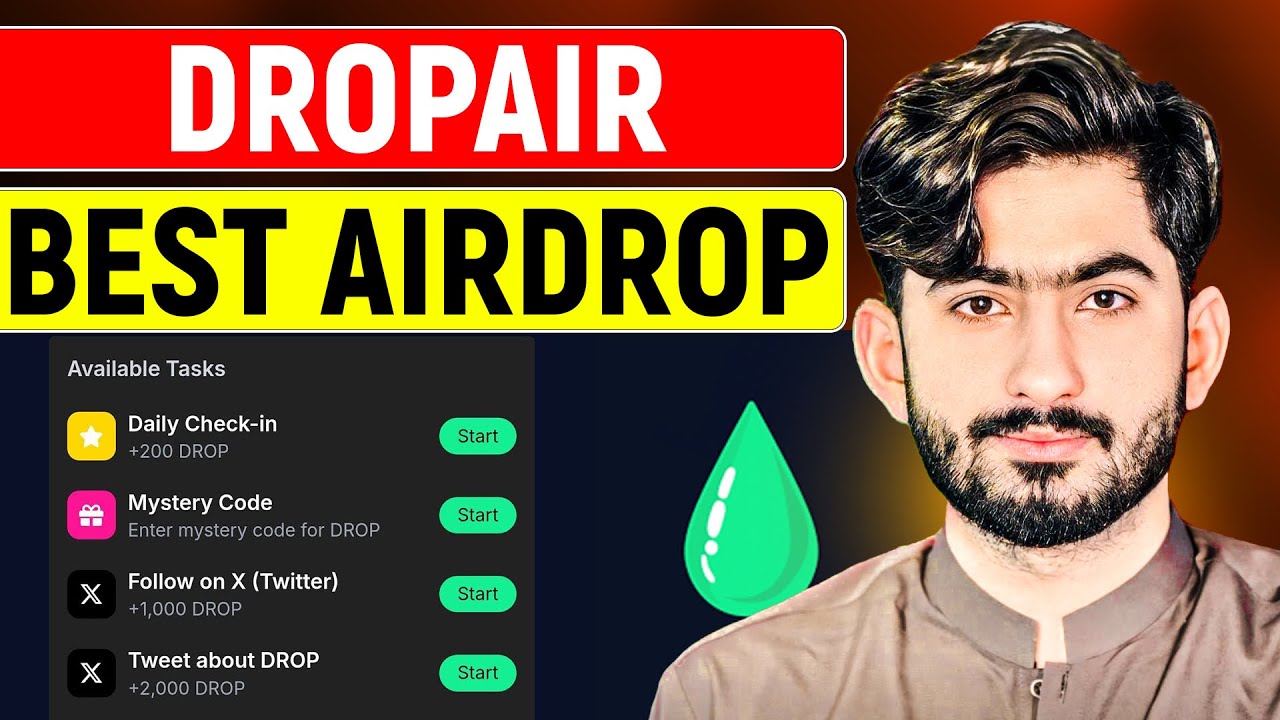Dropair New Airdrop Full Guide | Dropair Mystery Code | Dropair X ...