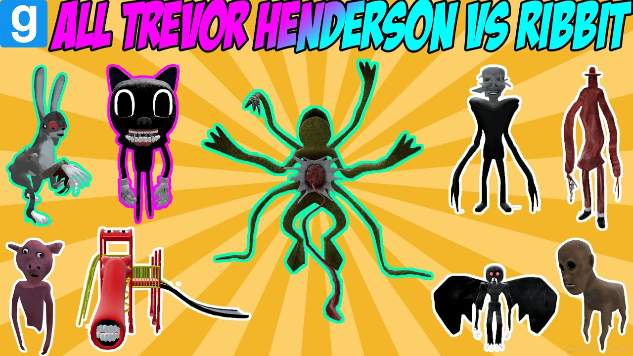 ALL TREVOR HENDERSON vs. RIBBIT! - Garry's Mod Sandbox - YouTube