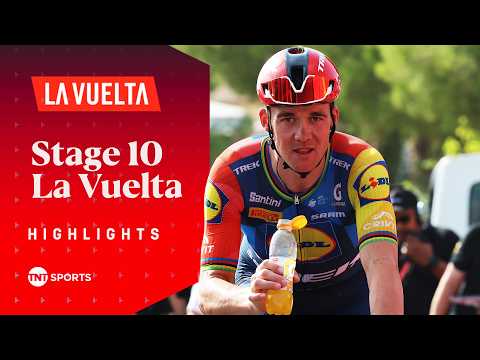 A FLAT OUT BATTLE TO THE LINE! 🔥 | Men's La Vuelta Stage 10 Race Highlights | TNT Sports Cycling