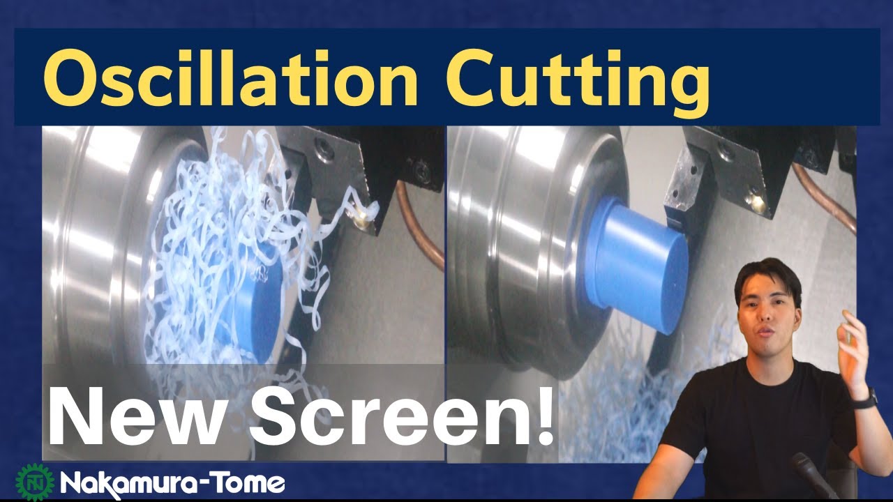 Oscillating Cutting gets even easier to use! New Screen Makes Setup ...