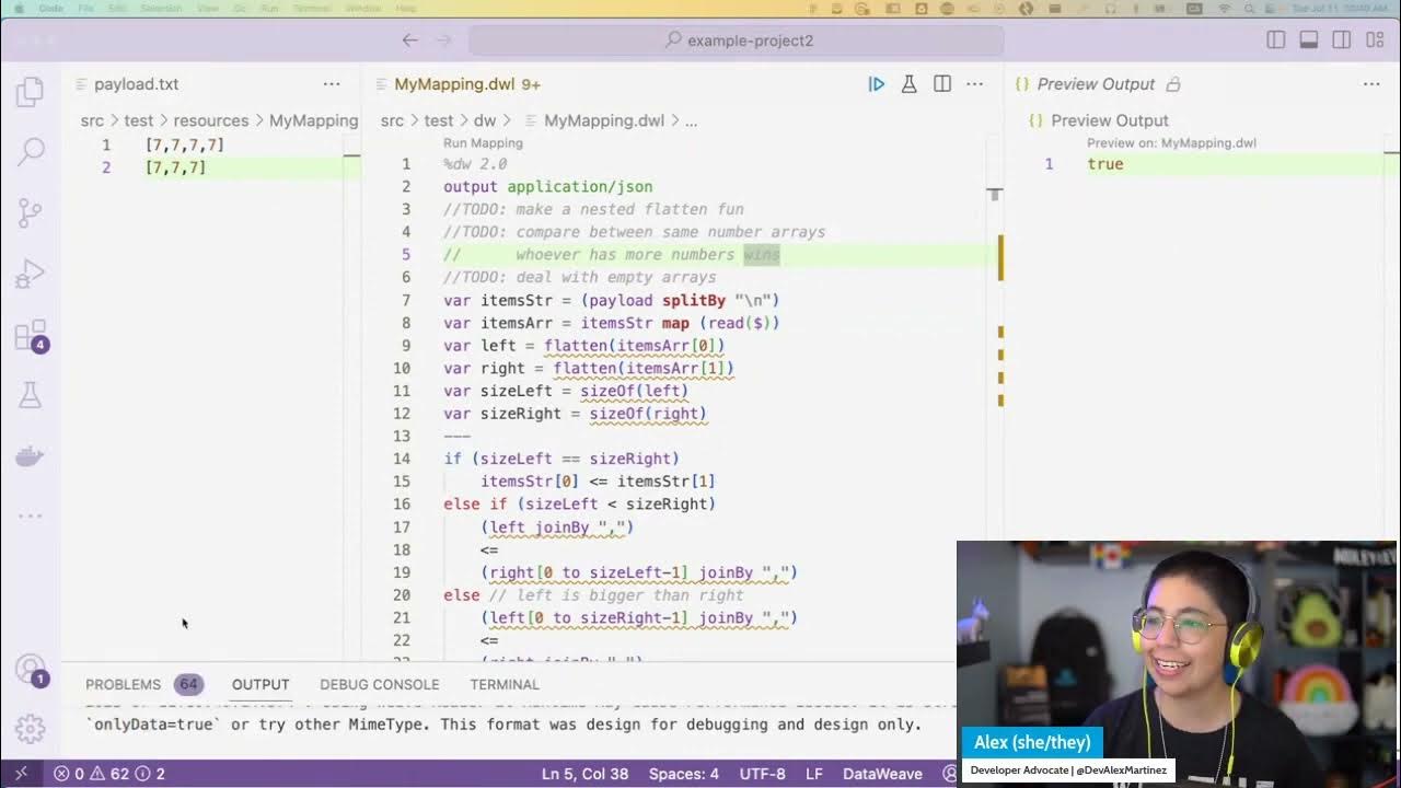 DataWeave + Advent of Code 2022 Day 13 (Part 2) - YouTube