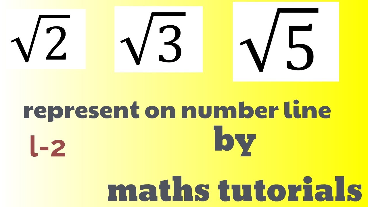 number system( L-2)chapter-1 class 9 root 2, root 3 ,root 5 represent ...