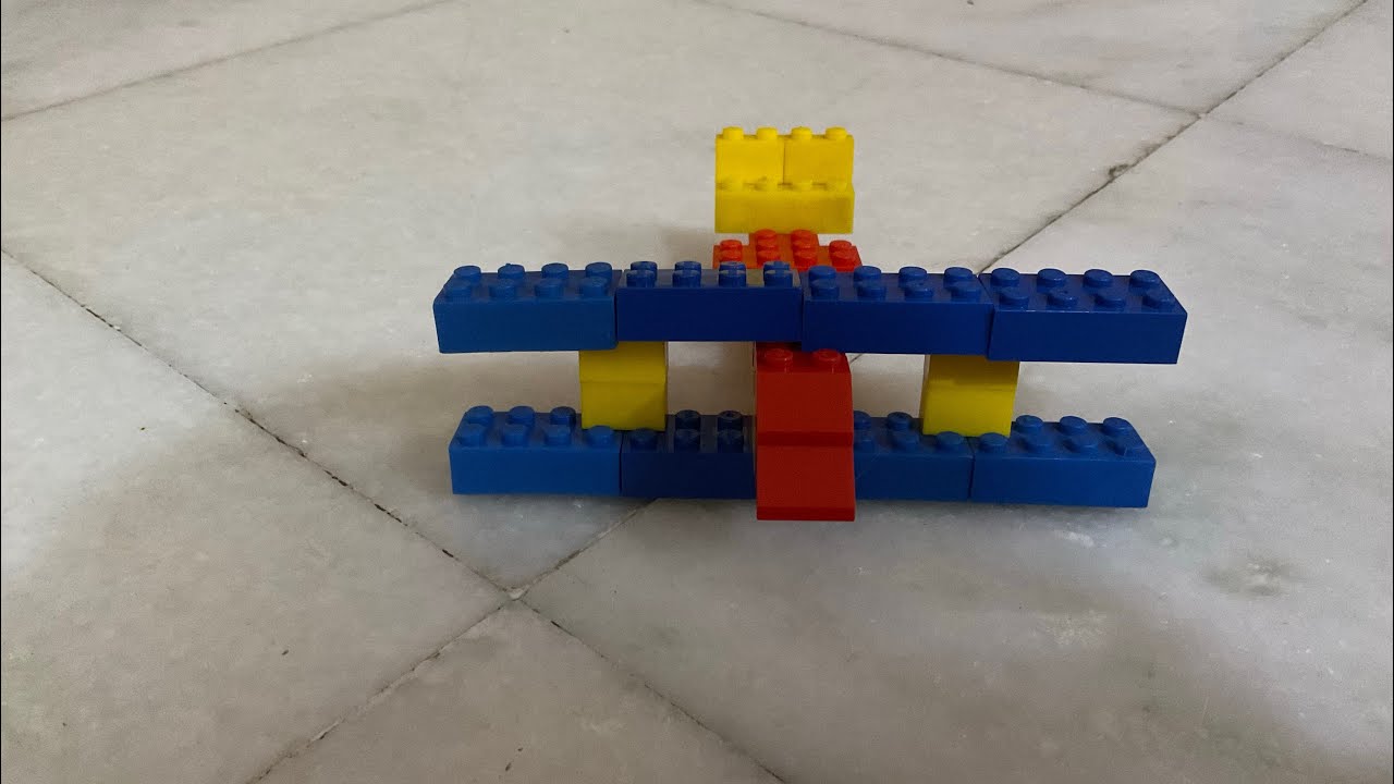 Make a small and easy glider plane ️using blocks.#block #plane #toys # ...