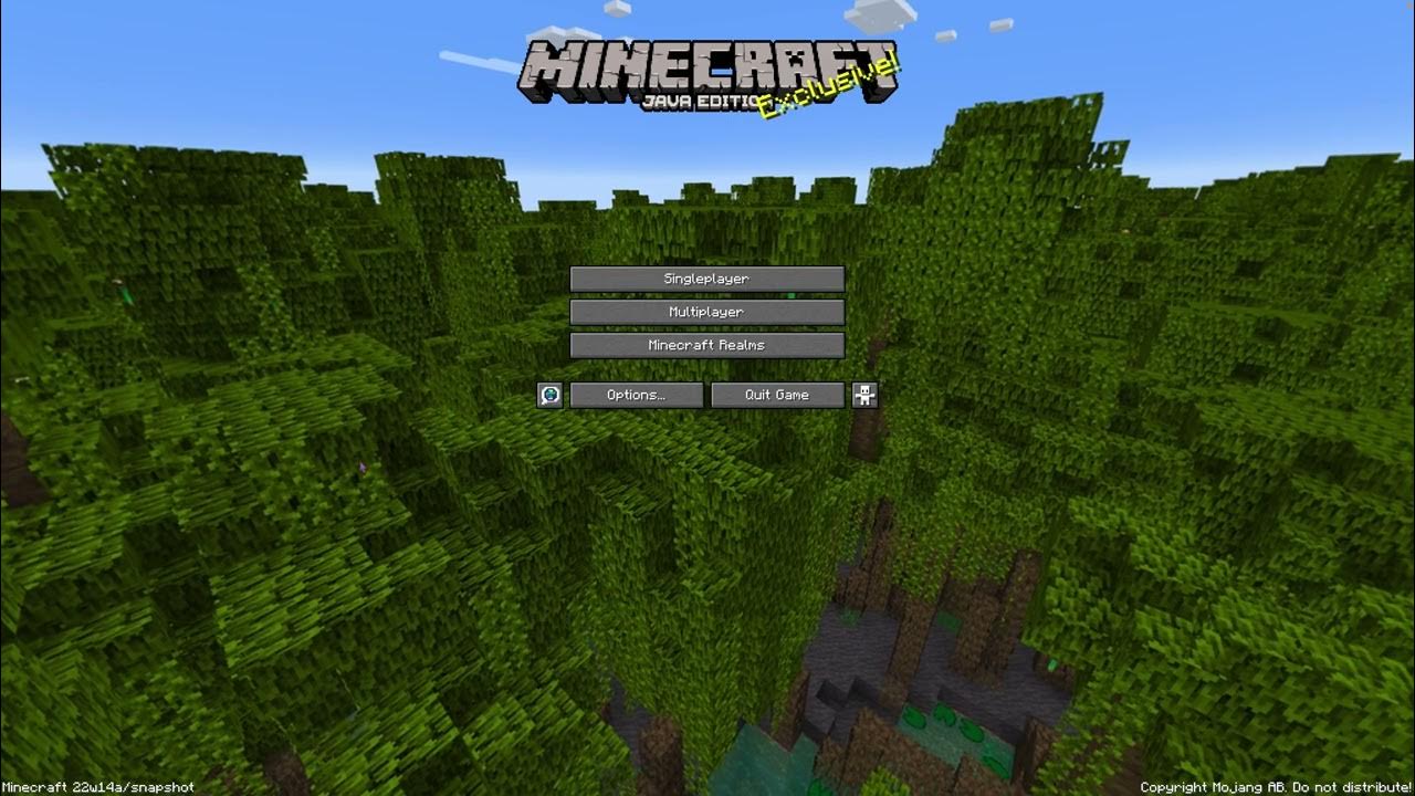 Minecraft 1.19 title screen concept 22w14a - YouTube