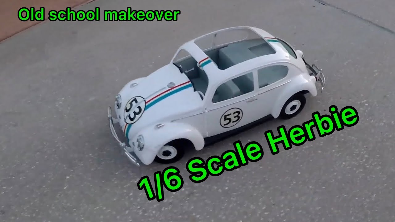 1/6 scale Herbie the love bug makeover. - YouTube