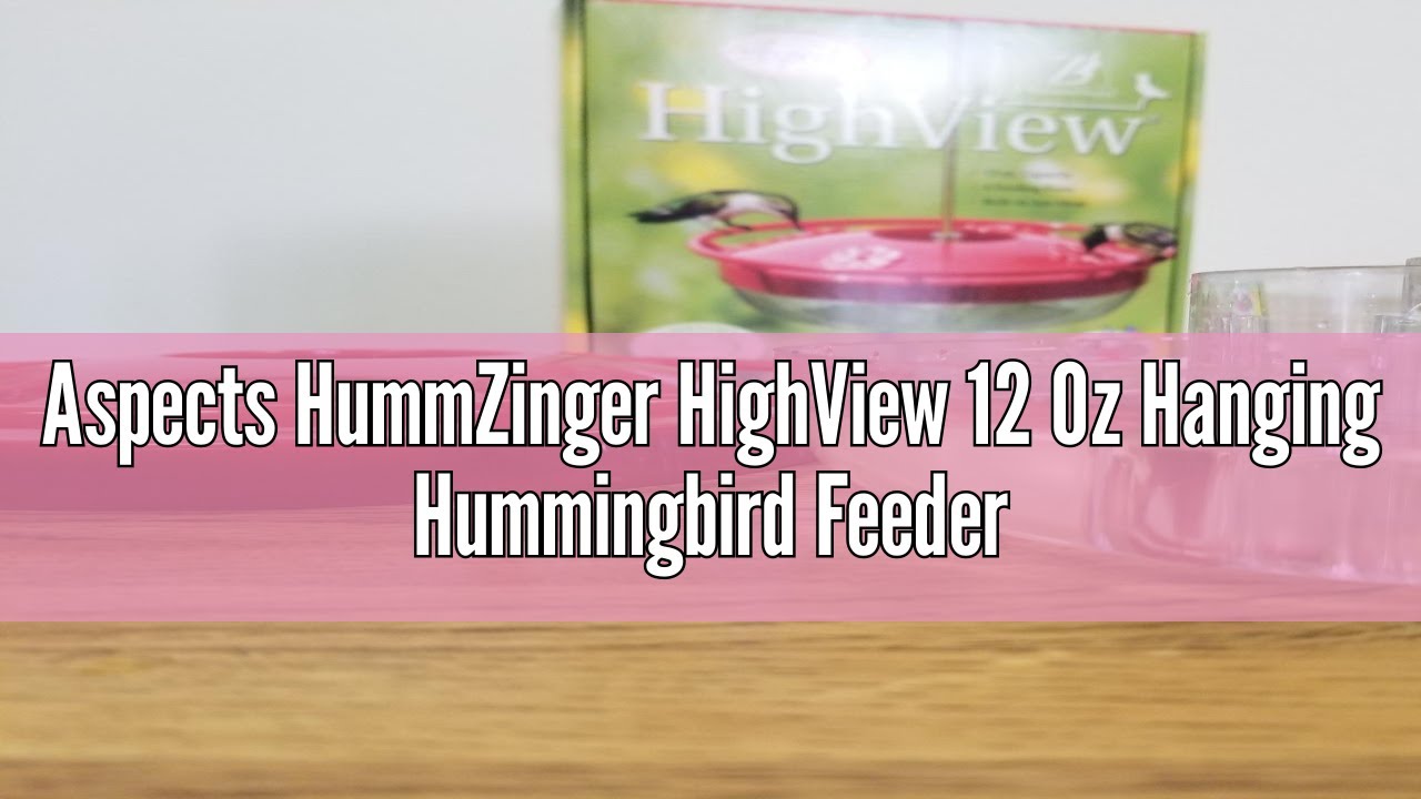 Aspects HummZinger HighView 12 Oz Hanging Hummingbird Feeder - 429, Red ...