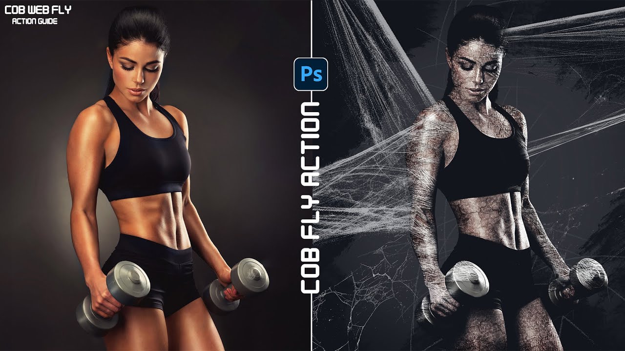 CobWeb Fly Photoshop Action | Trendy Techlogical - YouTube