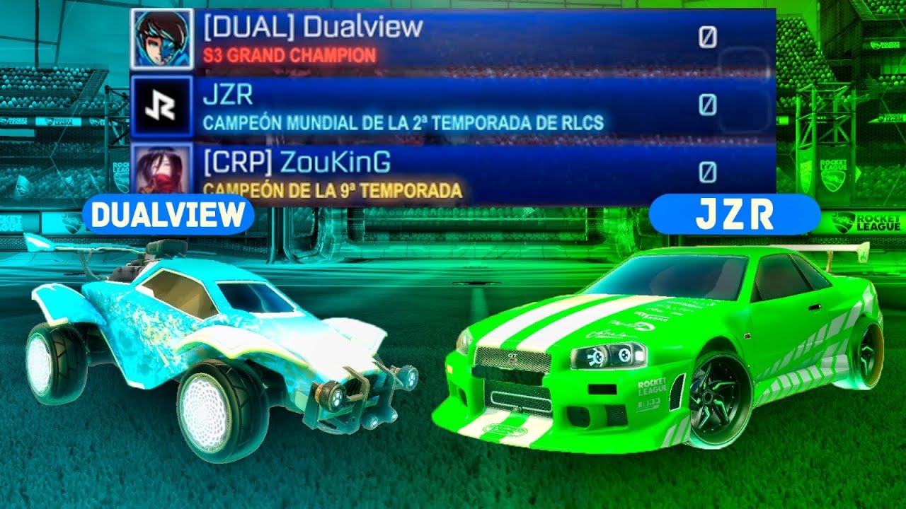 DUALVIEW JUGANDO CON JZR | EL MEJOR FREESTYLER DE ROCKET LEAGUE - YouTube