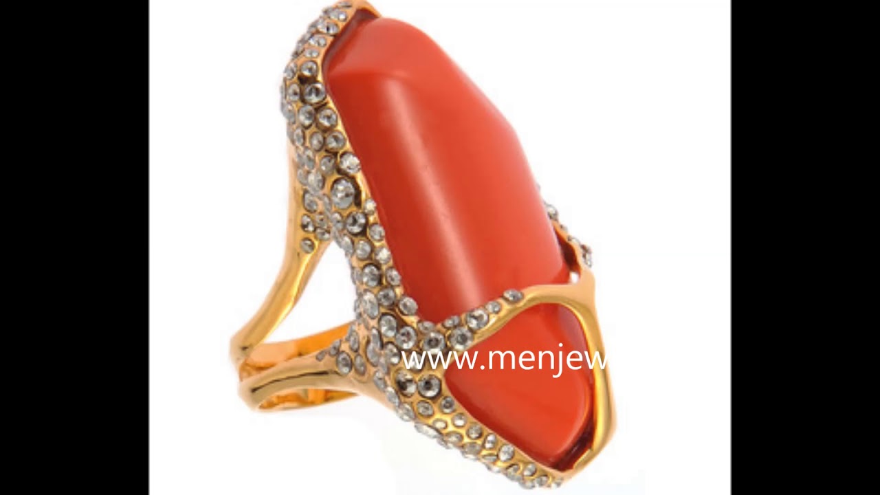 Latest Jewellery Coral /Munga Ring Design Collection for men by ...