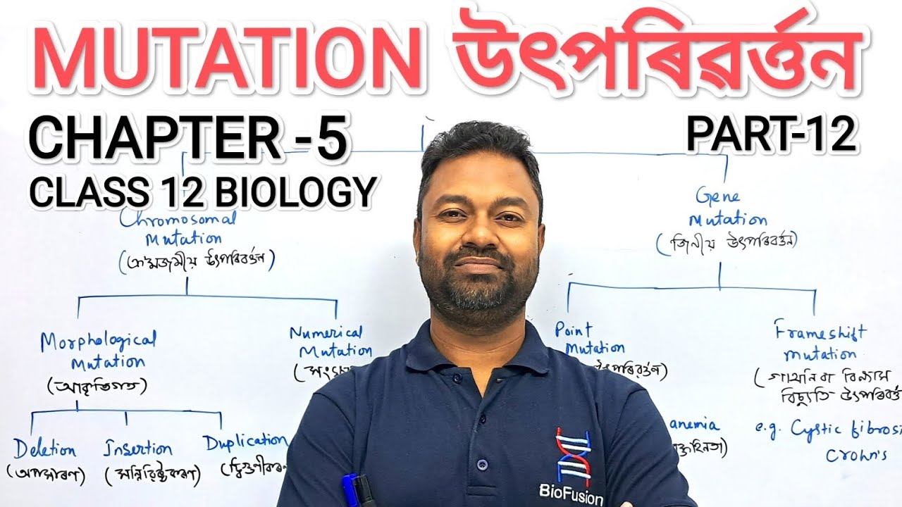 MUTATION || CLASS 12 BIOLOGY || উৎপৰিৱর্ত্তন || # ...