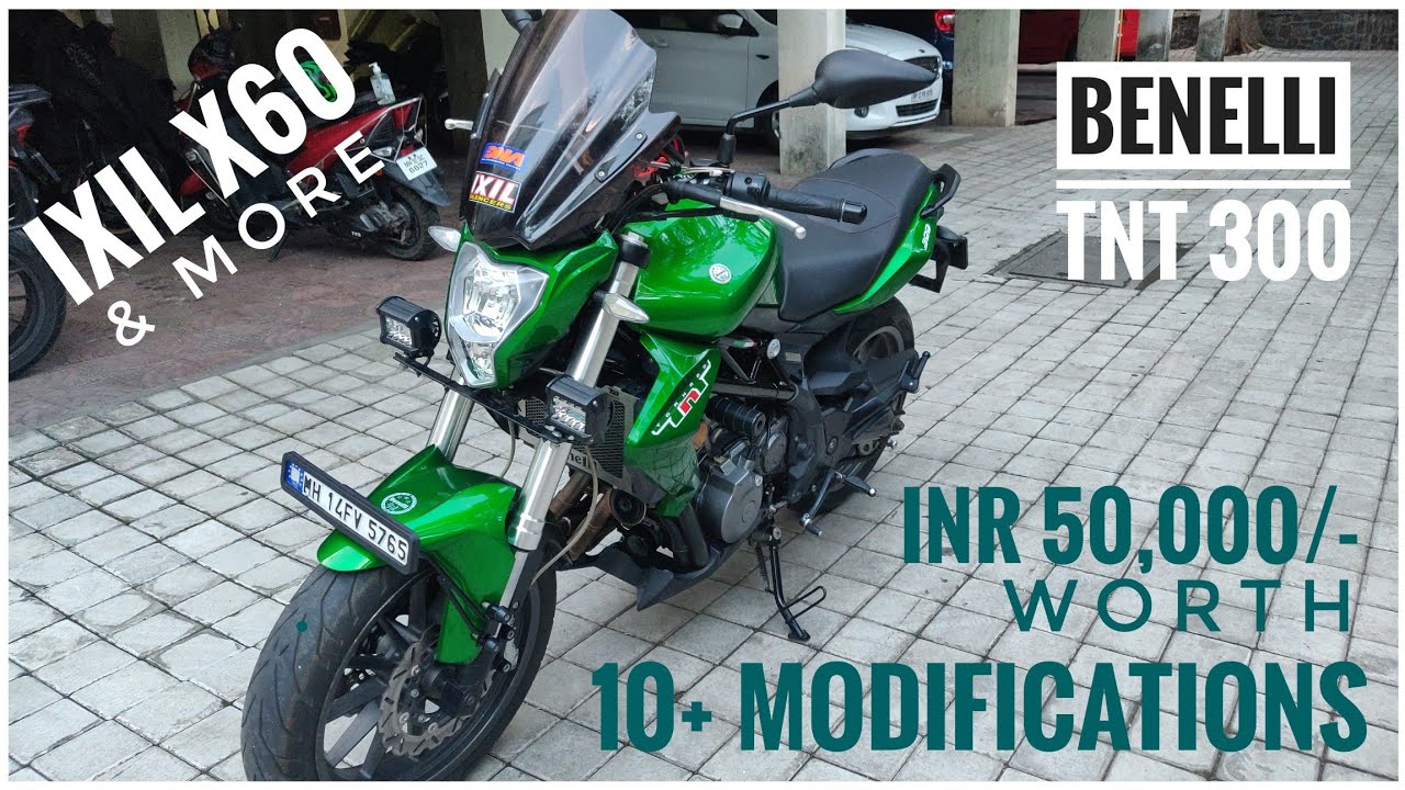 Benelli TNT 300 Modifications | IXIL X60 | Visor | Fog Lamps | Sliders ...