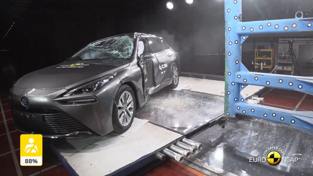 Crash & Safety Tests of Toyota Mirai 2021 - YouTube