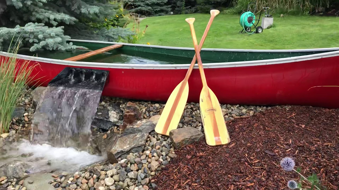 Pondless Waterfall Using 16’ Canoe - YouTube