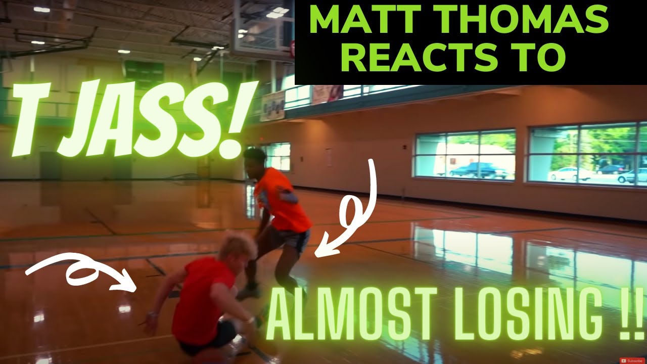 MATT THOMAS REACTING TO T JASS ALMOST LOSING HIS 1V1 - YouTube