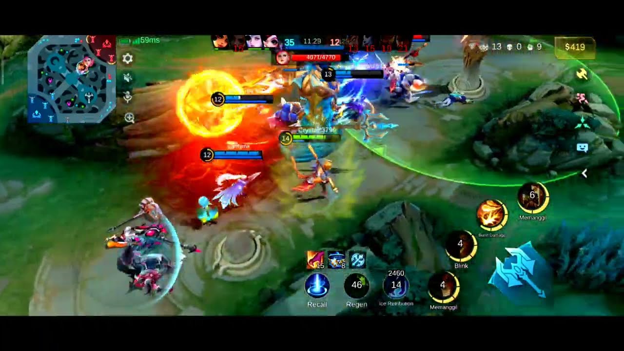 Di kill 0 di balas 14 kill Sun hyper lock keras lawan Rank mode mobile legends - YouTube