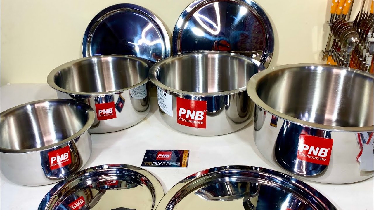 PNB Tri-ply Stainless Steel Patila/Tope | Take abroad | Triply Steel ...