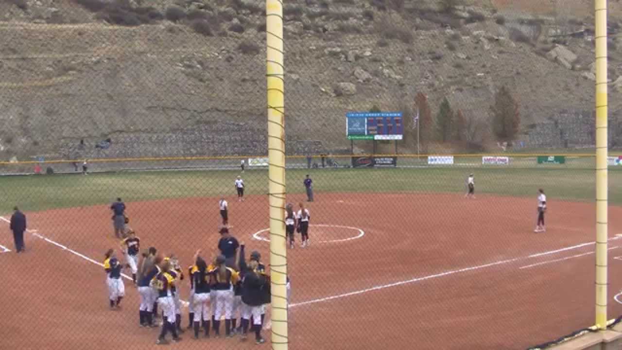 MSUB Softball Home Runs 4/4/15 - YouTube