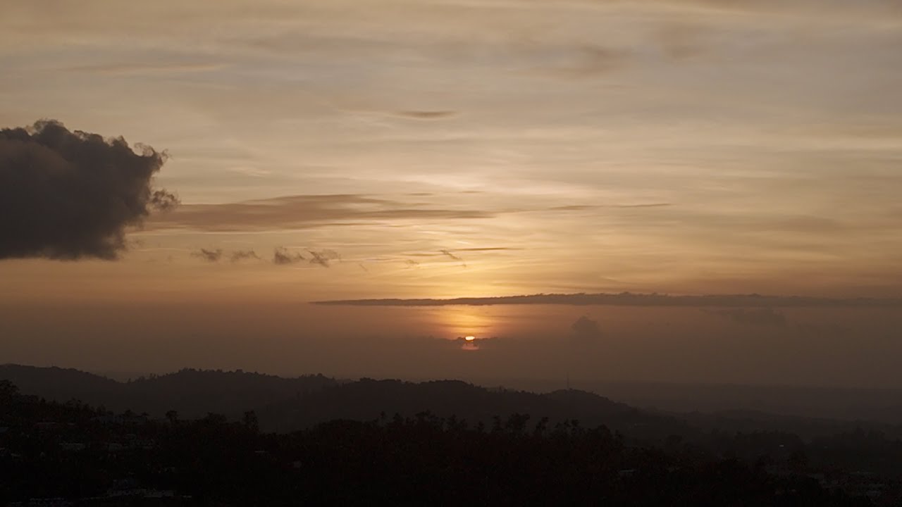 Beautiful sun slowly going down (LEFT to RIGHT)(HD) - YouTube
