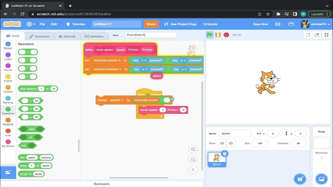 How to use custom blocks in scratch - YouTube