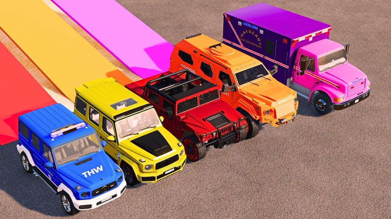 POLICE CARS & AMBULANCE EMERGENCY VEHICLES TRANSPORTING WITH MERCY ...