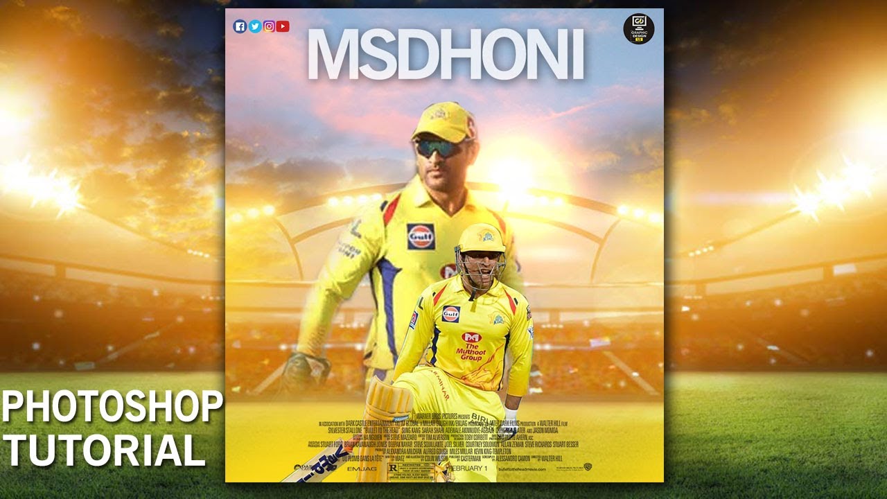 ipl csk Banner Design in Photoshop | graphic Design Ls 2021 - YouTube