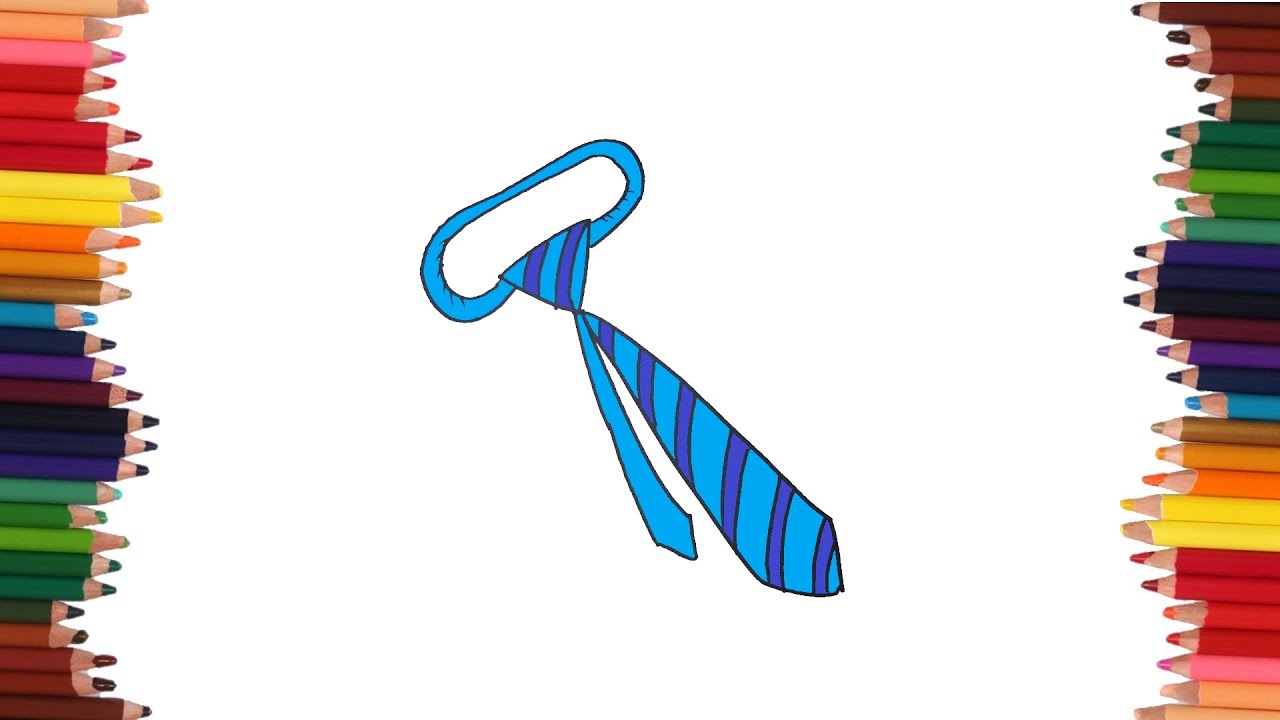 How to draw a necktie - YouTube