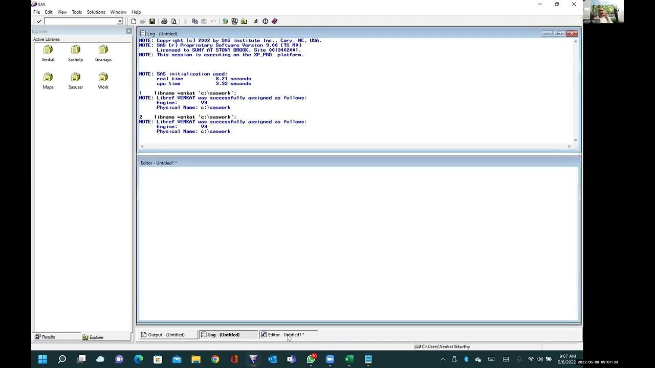 📊 SAS Programming Demo | Beginner's Guide by Prof. Venkat Ikkurthy - YouTube