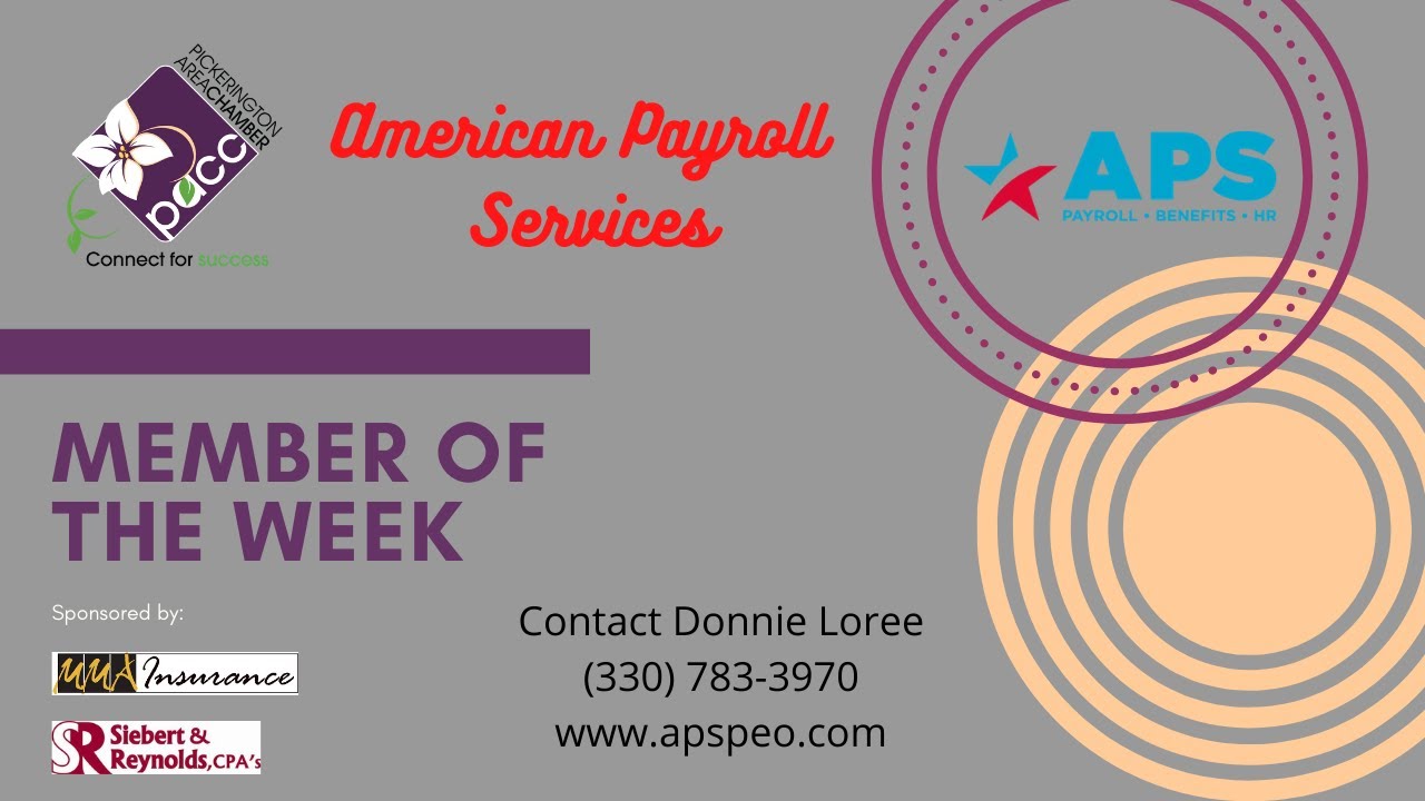 PACC Member of the Week - APS (American Payroll Services) - YouTube