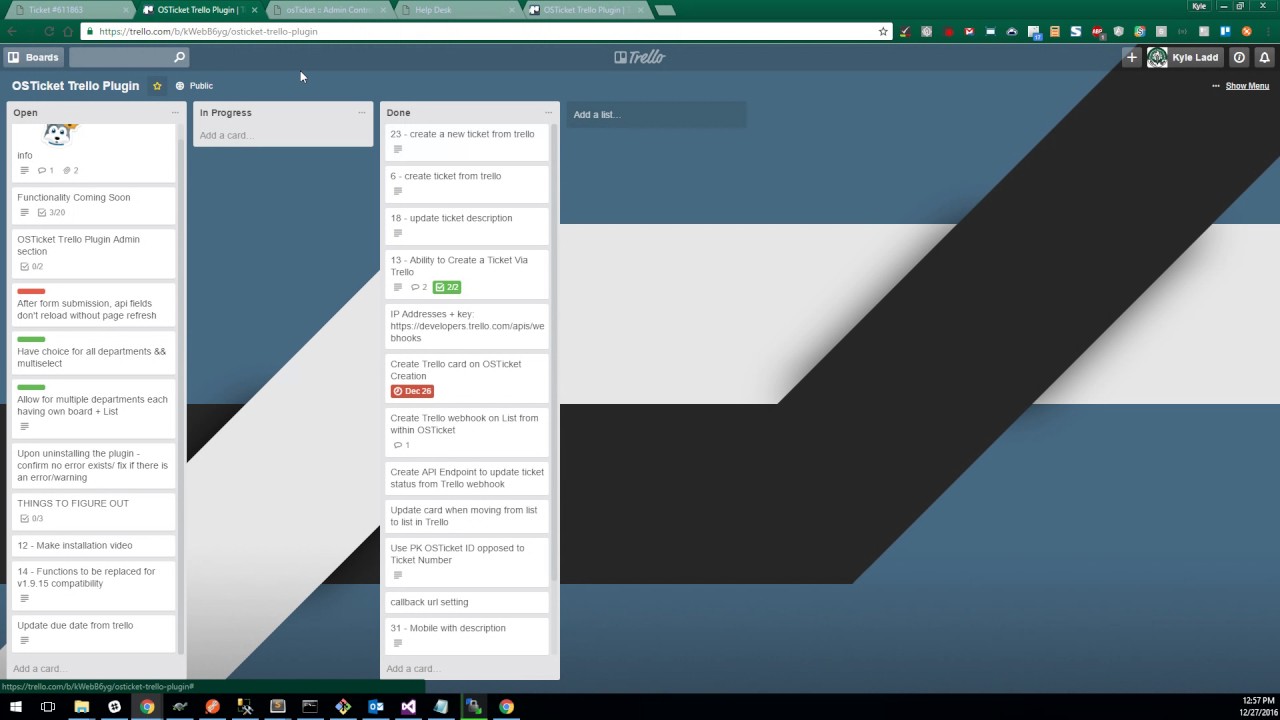 OSTicket Trello Plugin - YouTube