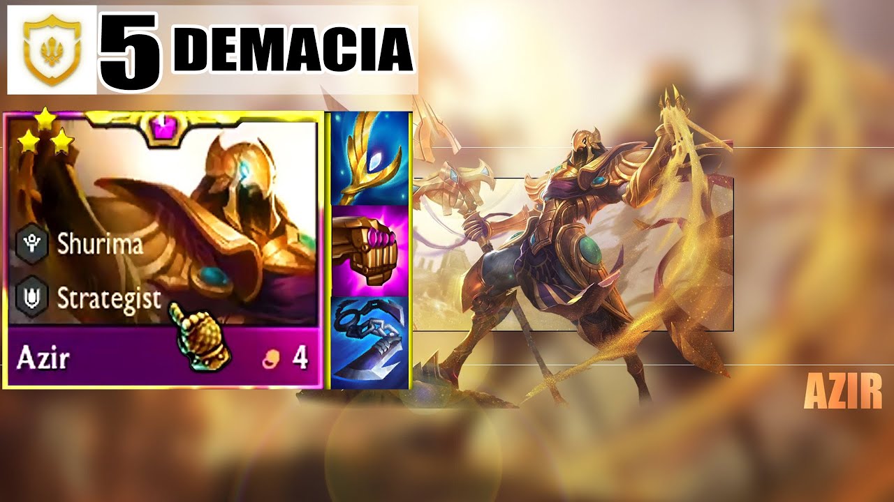 3 Star Azir 5 Demacia Tft Set 9 Ranked Youtube
