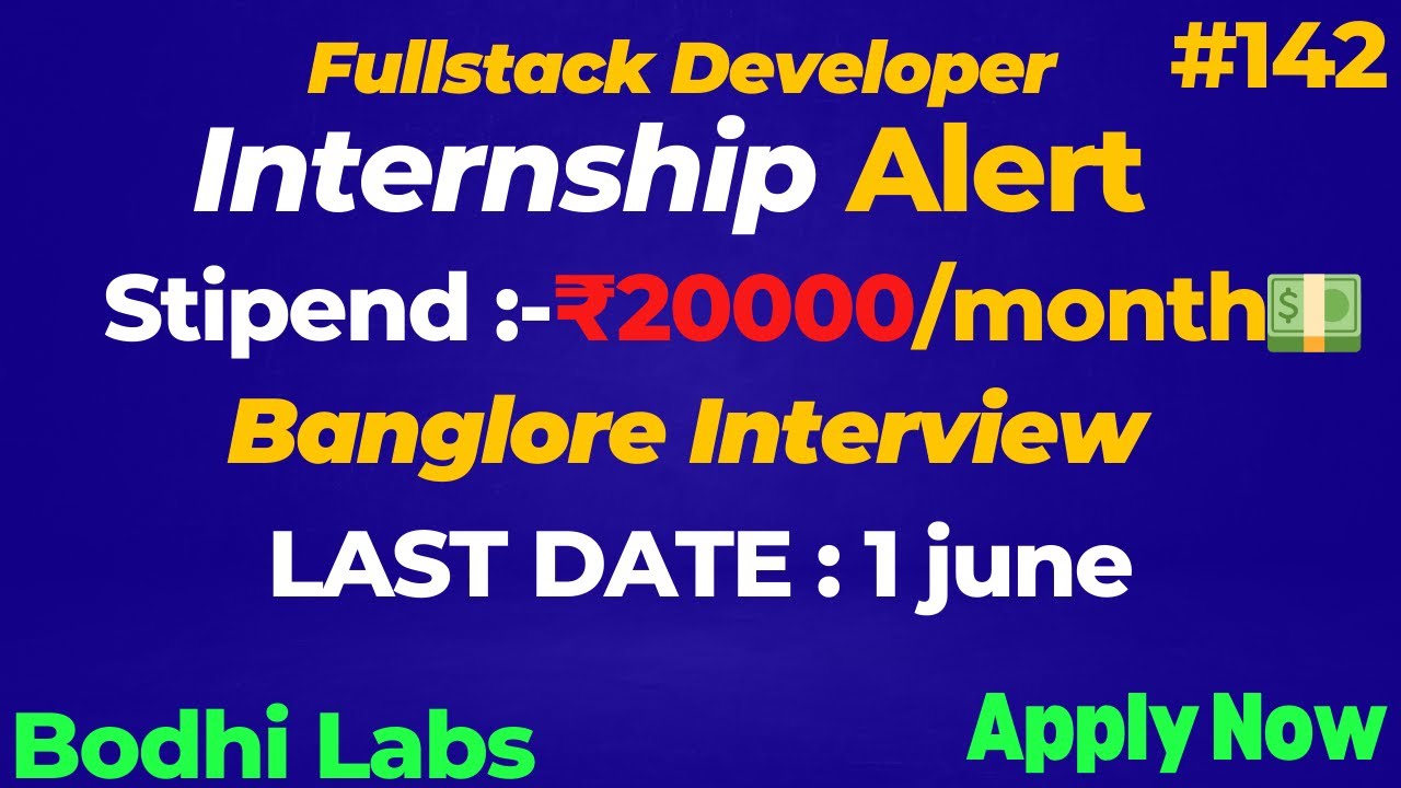 Full Stack Developer Internship | #internship #job #react #nodejs #java ...