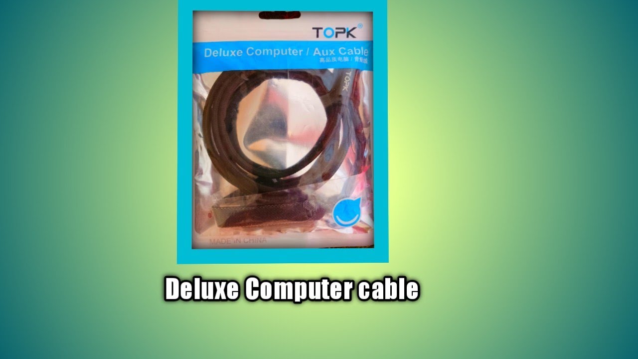 Deluxe Computer Cable - YouTube
