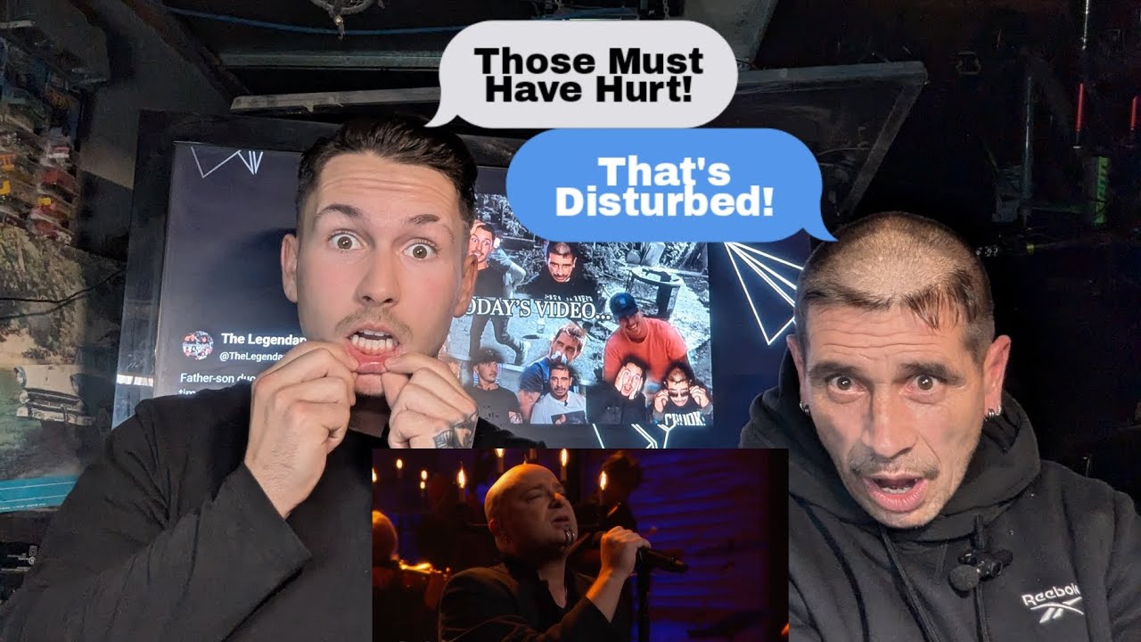 DISTURBED SOUND OF SILENCE LIVE REACTION! (D&D REACTS #reactionvideo # ...