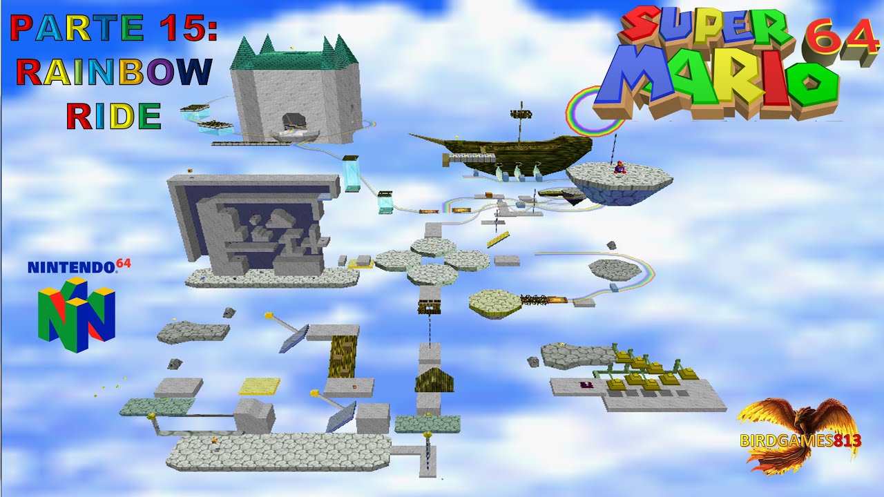 SUPER MARIO 64 PARTE 15: RAINBOW RIDE - YouTube