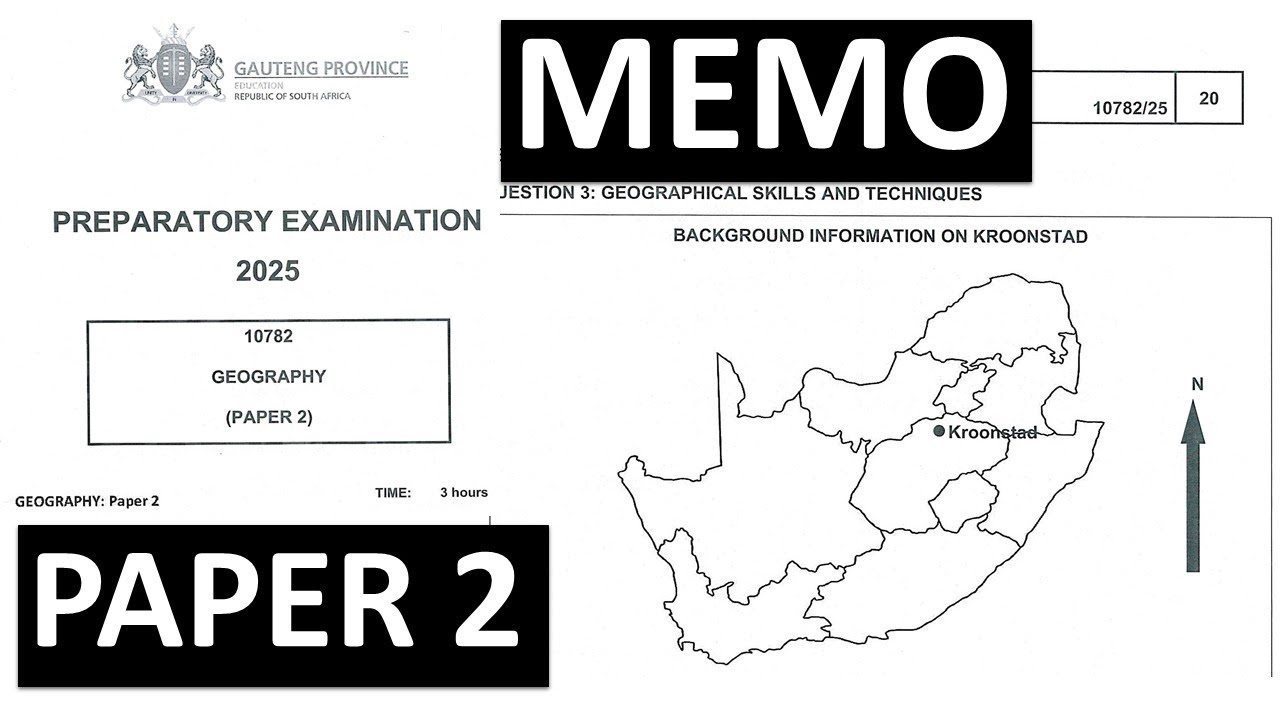 MEMO 2025 GEOGRAPHY P.2 2025 PREPARATORY EXAM [THUNDEREDUC] GRADE 12 ...