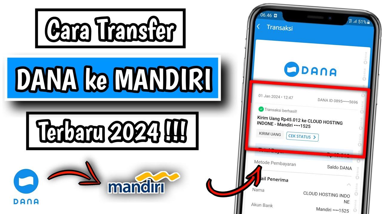 Cara Transfer Saldo Dana ke Bank Mandiri | Transfer Saldo Dana ke Livin ...