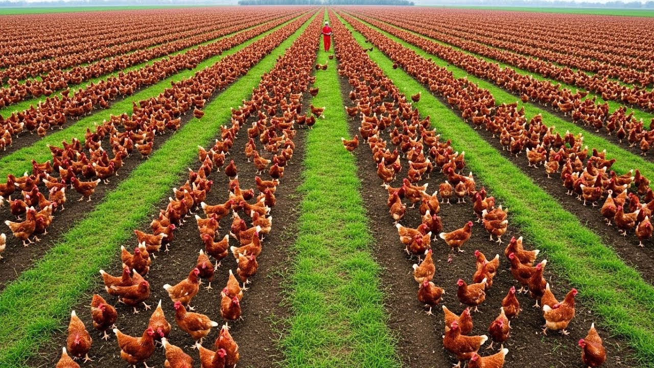 Inside Mega Chicken Farms — Millions of Free-Range Chickens & Billions ...