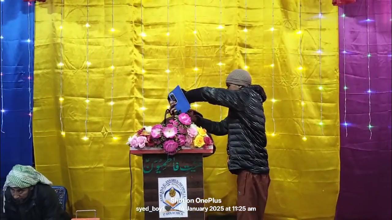 Qasida recited by Syed Sadiq Ali Hussaini at Imam Barda Farool - YouTube