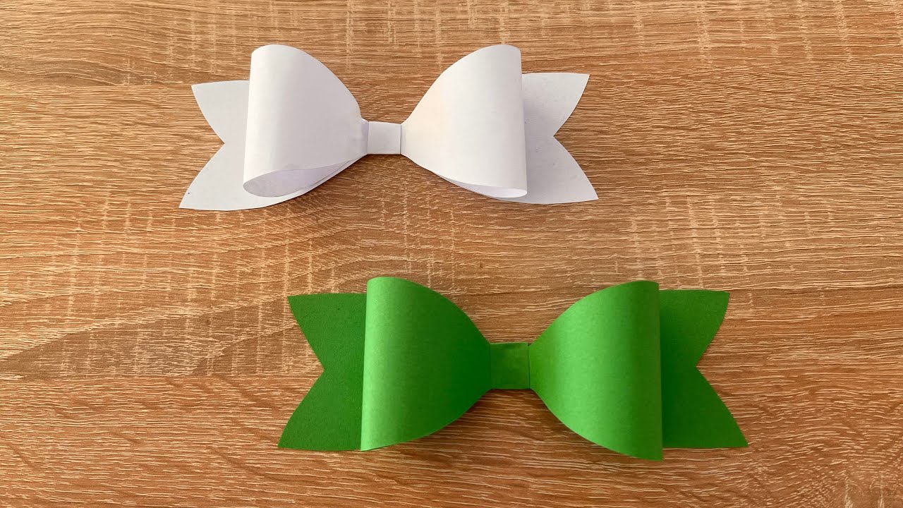 DIY Ako si vyrobiť papierovú mašľu č.2 / How to make paper ribbon / How ...