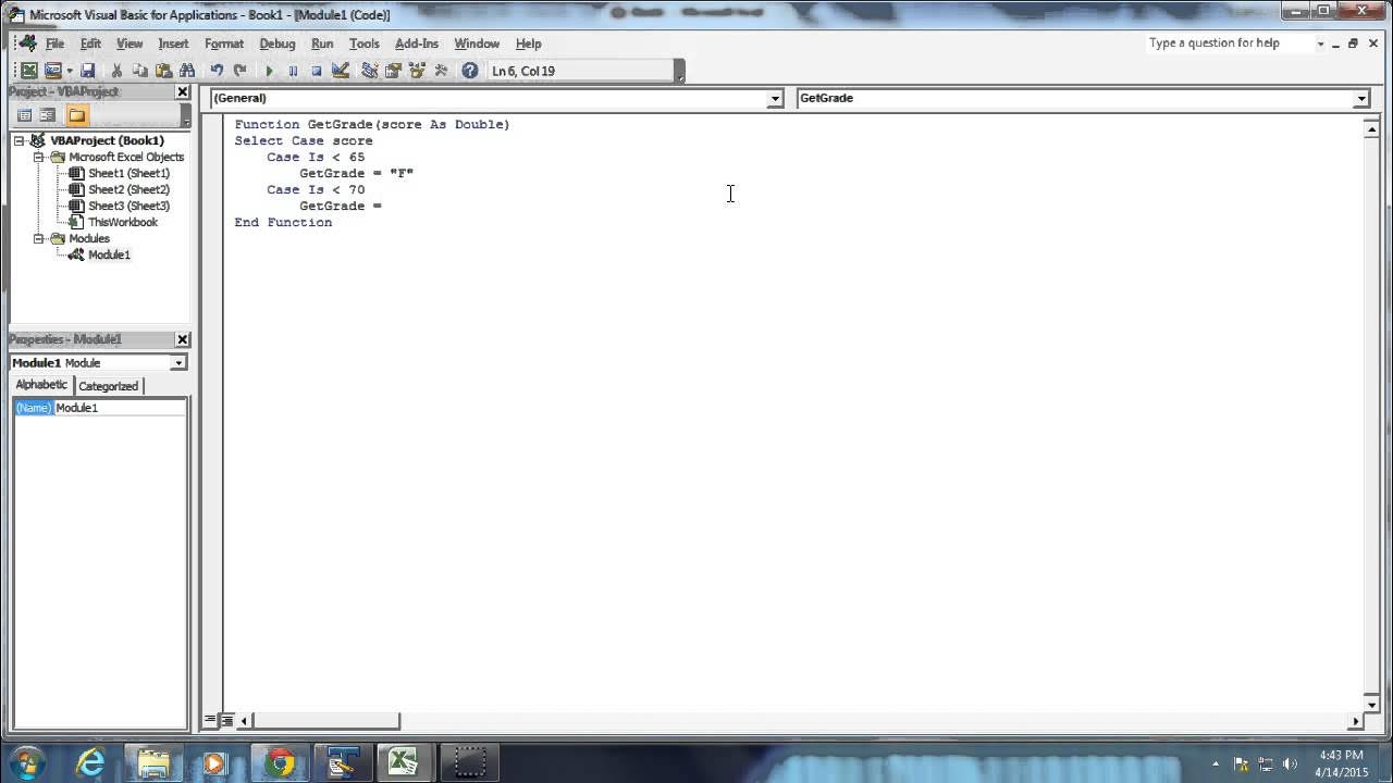 Help with Module M (creating an Excel Macro Function) - YouTube