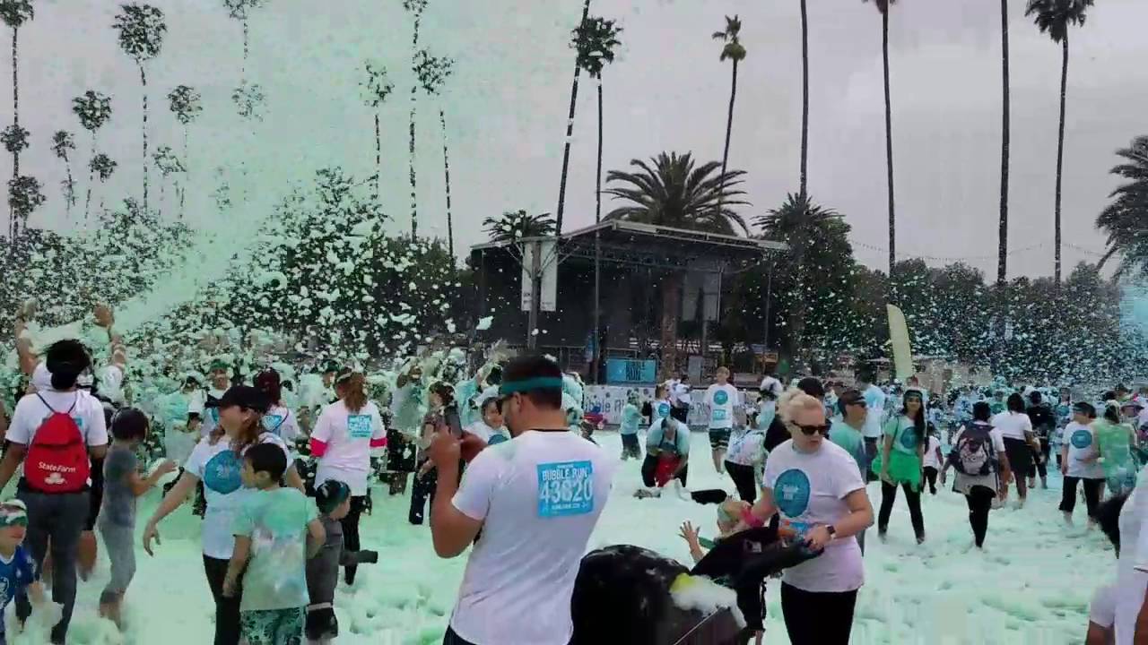 BUBBLE RUN POMONA 2017 - YouTube