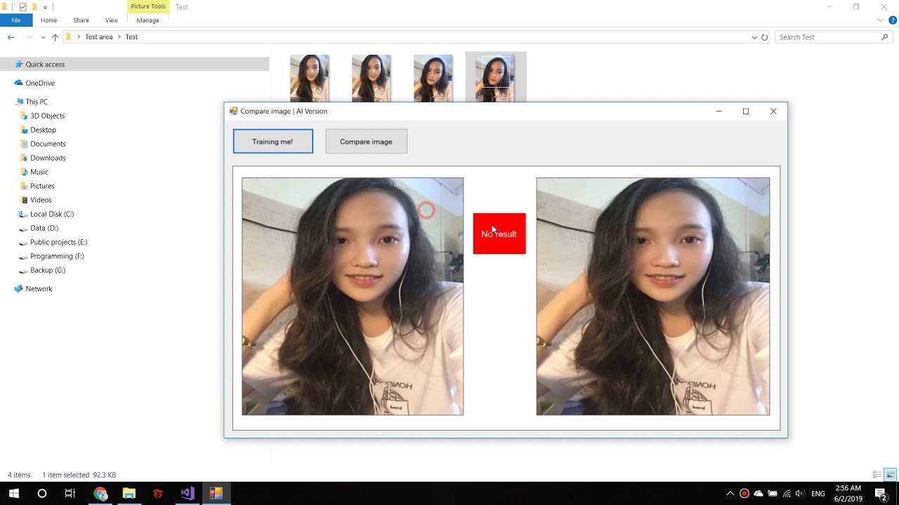 Comparing two Image with AI - C# - YouTube