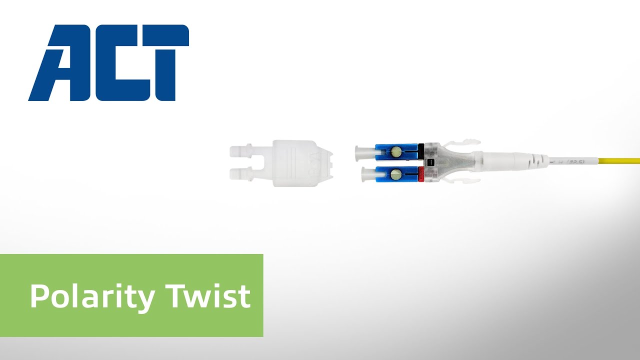 ACT Patch cable with Polarity Twist Connector - YouTube