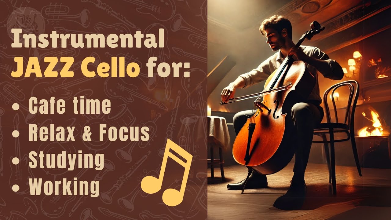 Jazz Cello for Cafe | Instrumental Music for Relaxing, Focus, Studying ...