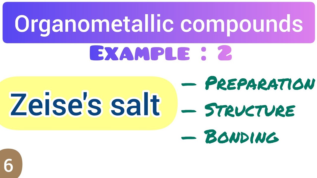 Zeise's salt preparation, structure and bonding | simplified - YouTube