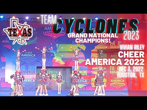 Cheer America 2022 Houston, TX• CYCLONES - Texas Allstar Cheer • Dec ...