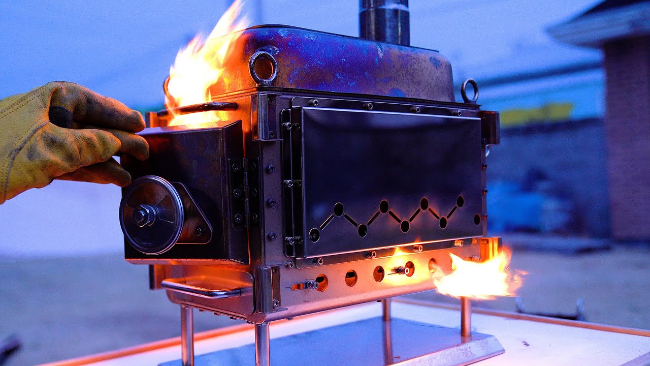 How to achieve smoke-free secondary combustion in camp firewood stoves ...