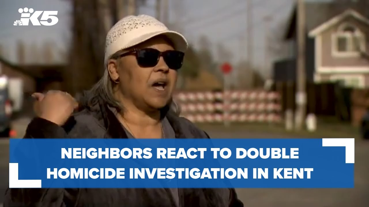 Neighbors react to double homicide investigation in Kent - YouTube