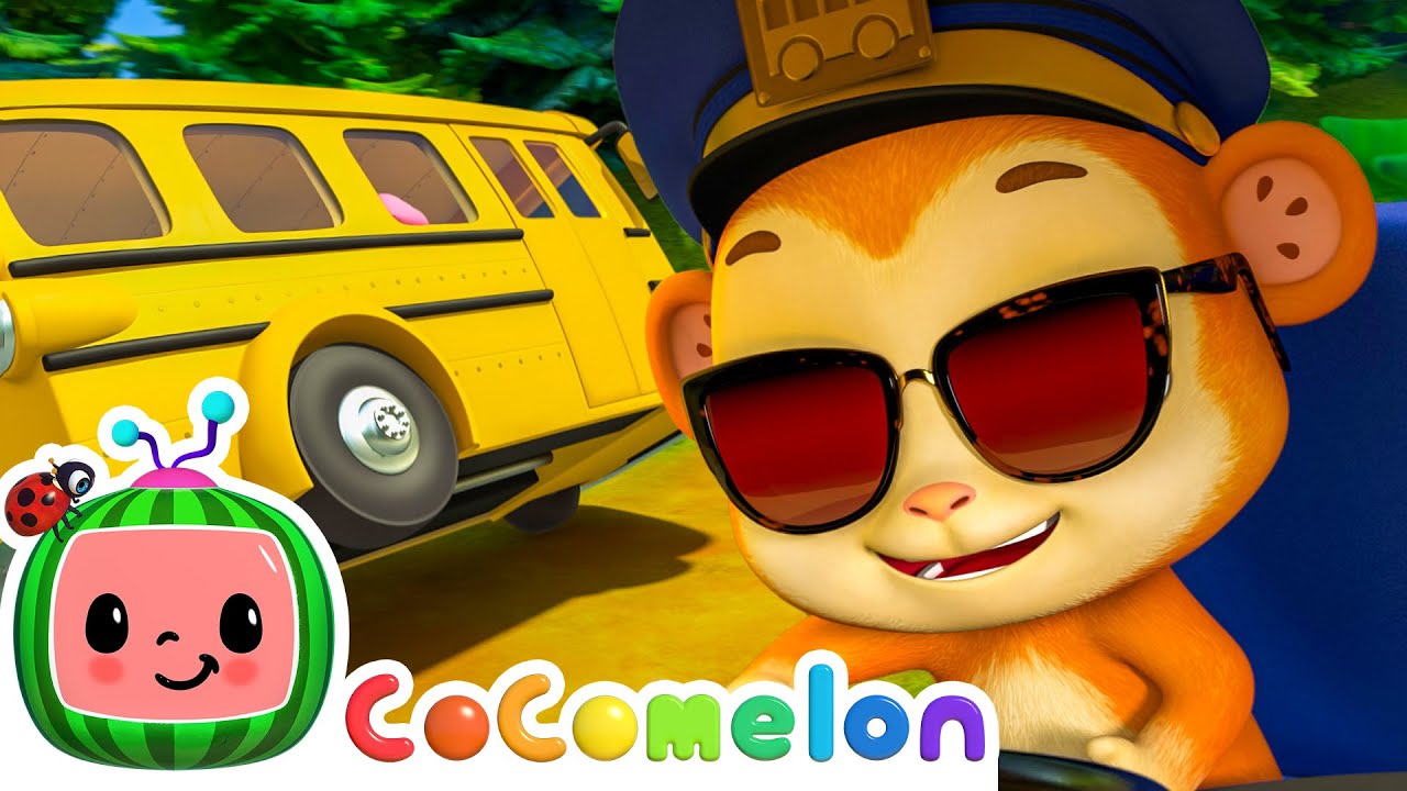 All Aboard The Monkey Bus 🚌 CoComelon JJ's Animal Time | Animal Songs ...